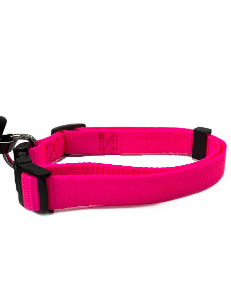 Ρυθμιζόμενο Περιλαίμιο Ροζ 10mm x 25-35cm - Pet Wild Store